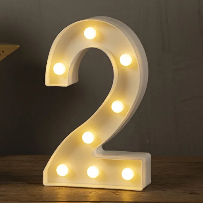 Marquee LED Lights Number - 2 – Snow Fair